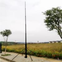 China 10M Crank Up Alu 6063 Monopole Tripod Winch Up Mast for sale