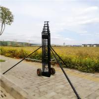 China Winch Up 12M Lattice Tower Telescopic Light Mast for sale