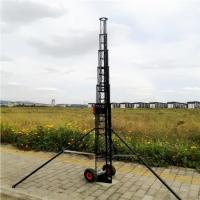 China Winch Up 12M Lattice Tower Telescopic Light Mast for sale