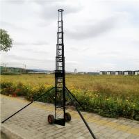 China Hand Winch 6M 4 Sections Telescopic Guyed Lattice Tower for sale