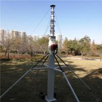 China 10M Crank Up Alu 6063 Monopole Tripod Winch Up Mast for sale