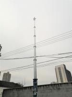 China 6m 6063 Aluminum Lightweight Telescopic Mast For Telecom Ham Radio for sale
