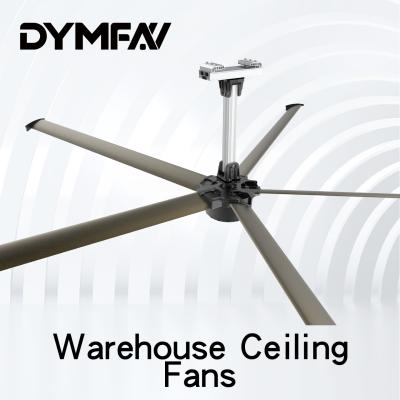 China 7.1m 1.5kw Warehouse Ceiling Fans High Efficiency HVLS Extra Large Ceiling Fans for sale
