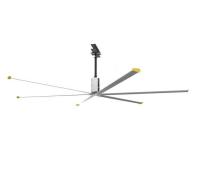 China 6.6m 1.5kw 5 Blades Commercial HVLS Fans Workshops Ceiling Fans for sale