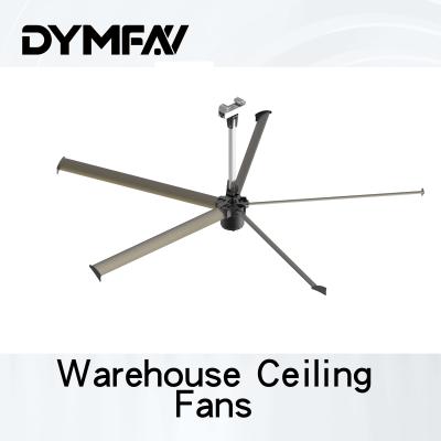 China 7.1m 1.5kw  High Volume Low Speed Fans Workshops HVLS Big Commercial Ceiling Fans for sale