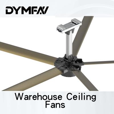 China 10ft  Aluminum Industrial HVLS Fans Solar Energy Workshop Big Commercial Ceiling Fans for sale