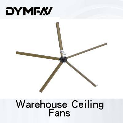 China 220V 380V Big HVLS Energy Saving Giant Ceiling Fans For Industrial for sale