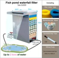 China Fish pond waterfall filter for sale