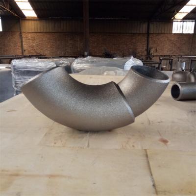 China Sch40 Carbon Steel Pipe Fittings 90 Degree Lr Astm Black Seamless Elbow for sale