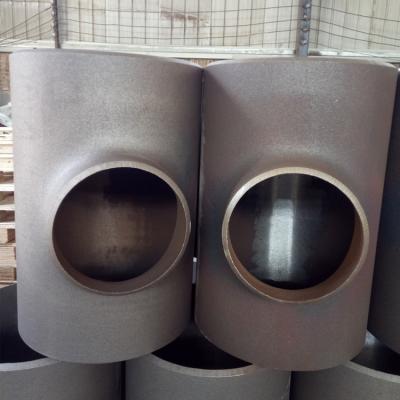 China Carbon Steel Pipe 1/2 Butt Welding Fittings Astm A234 Wpb Sch80 Std Equal Tee for sale
