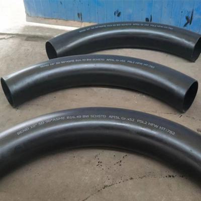 China Carbon Steel Pipe Bend Hot Pushing 0.5 Spec Black With Bend Radius 2D-10D for sale