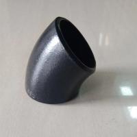 China 90 Elbow Carbon Steel Pipe Fittings Black 1/2