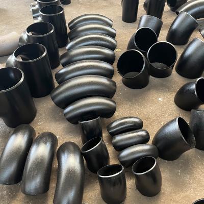 China Carbon Steel Butt Welded Elbow Astm B16.9 A234 Wpb Black Pipe Fitting for sale