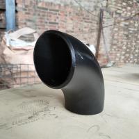 China WPL6 Carbon Steel Pipe Fittings Butt Weld 90 Degree LR Elbow Seamless Sch80 for sale