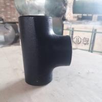 China 90 Degree B16.9 Carbon Steel Tees Seamless Asme Butt Welding Black for sale