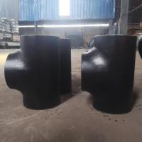 China ASTM B16.9 Carbon Steel Tees A234 Reduce 45 Degree Butt Welded Pipe Fitting for sale