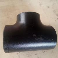 China ASTM Butt Welding Carbon Steel Pipe Fittings Black Sch80 Tee for sale
