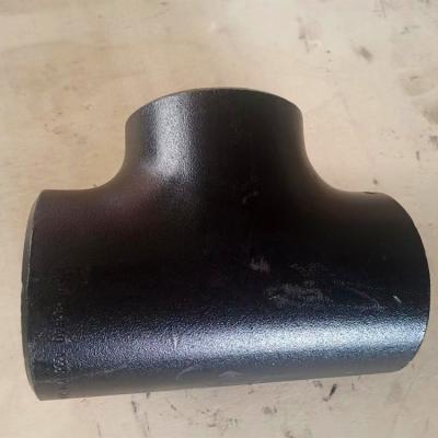 China ASTM Butt Welding Carbon Steel Pipe Fittings Black Sch80 Tee for sale
