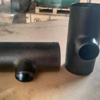 China ASTM Butt Welding Carbon Steel Pipe Fittings Black Sch80 Tee for sale