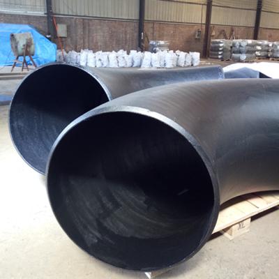 China Sch 80 Seamless Steel Pipe Fittings 180 Degree 90 Degree ASTM A234 WPB Black for sale