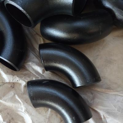 China Astm A105 Cs Elbow Long Radius 90 Degree Bend B16.9 Black for sale