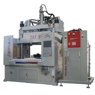 China 160 Ton Low Workbench LSR Silicone Vertical Rotary Injection Molding Machine for sale