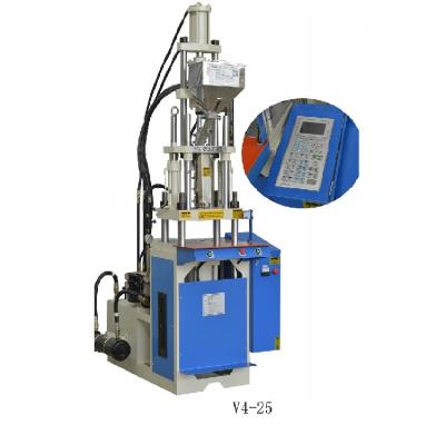 China 25Ton Small Vertical Plastic Injection Molding Machine For Earphone Cables for sale