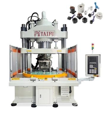 China Vertical Mold Clamping Horizontal Injection BMC Machine with rotary table for sale