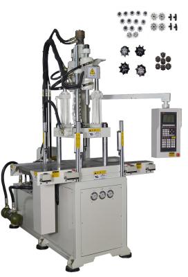 China High Security 55ton Vertical Plastic Injection Molding Machine With Double Slide for sale