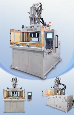 China High Efficiency 120 Ton Vertical  Double Color Injection Molding Machine  For  Cup Lid for sale