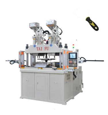 China 120 Ton Scraper With Handle Making Machine Vertical Two Color Injection Molding Machine for sale