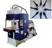 China High Efficiency 55 Ton Vertical Injection Molding Machine For Power Cord With Blue Color for sale