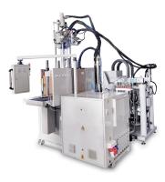 China 85 Ton Shoe Sole Making Machine Vertical Double Slide LSR Injection Molding Machine for sale