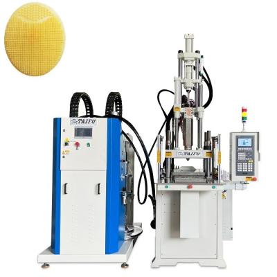 China 55 Ton Vertical LSR Silicone Injection Machine For Silicone Cleaning Pad for sale