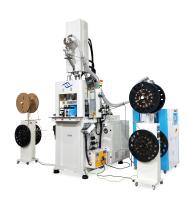 China 55 Ton High Speed Vertical Injection Molding Machine For Making IC Card for sale