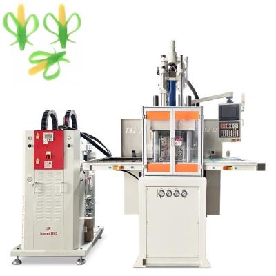 China Vertical Double Slide LSR Silicone Injection Molding Machine For Baby Teething Toys for sale