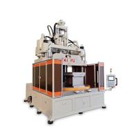 China 200Ton Low Work Table Vertical Injection Molding Machine For Seat Belt Male Buckle Tongue for sale