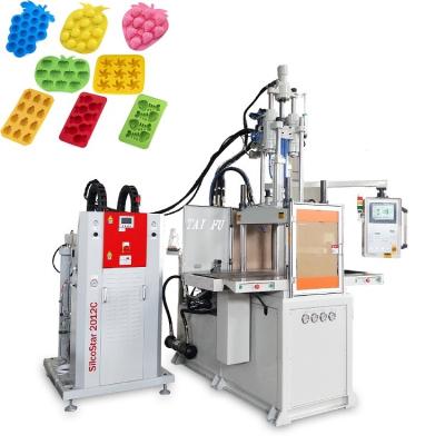 China Double Slide LSR Vertical Injection Moulding Machine Making Silicone Ice Cube Mold for sale