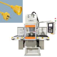 China 85 Ton Power Cord Vertical Injection Molding Machine With Double Slide For Making plug for sale