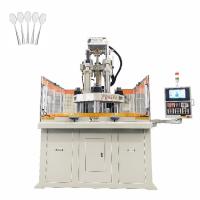 China 160 Ton Rotary Vertical Plastic Injection Molding Machine For Making Plastic disposable spoon for sale