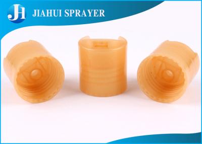 China Body Lotion Plastic Flip Top Caps Pull Top Bottle Caps For Hand Wash Liquid CE Certification for sale