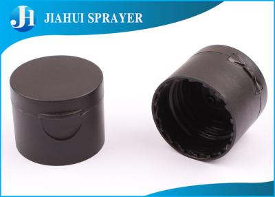 China Customized Easy Open Plastic Flip Top Caps Hot Stamping Frosting For Dispensing Shampoo for sale