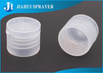 China Snap - Open Flip Top Dispensing Caps Transparent Color Screws With PP Material for sale