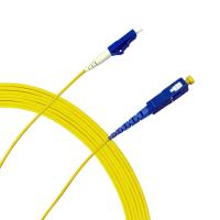 China LC UPC To SC UPC G657A2 Fiber Optic Patch Cord 2.0mm Single Mode Simplex for sale