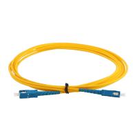 China 2.0mm Simplex Fiber Patch Cord SC UPC to SC UPC Single Mode G652D for sale