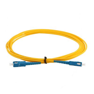 China 2.0mm Simplex Fiber Patch Cord SC UPC to SC UPC Single Mode G652D for sale