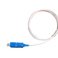 China OD 3mm SC UPC Fiber Optic PLC Splitter With Connector G657A2 for sale