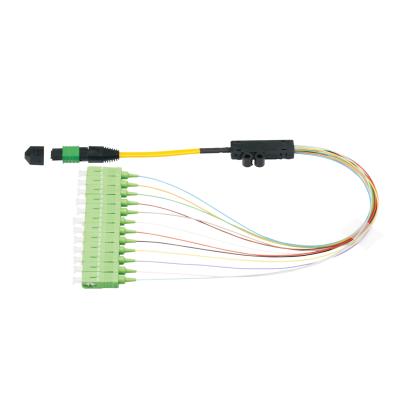 China G657A1 G657A2 SC Pigtail Single Mode , 0.9mm SC APC Fiber Optic Cable 12 Core for sale