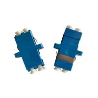 China FTTH Duplex LC UPC Adapter , Plastic LC To LC Coupler Single Mode for sale