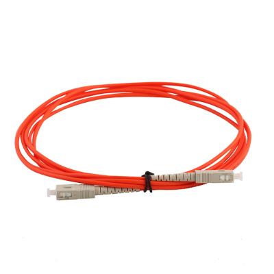 China HTD ISO 9001 SC UPC Fiber , OD 2mm OM3 Fiber Patch Cord Multimode Simplex for sale